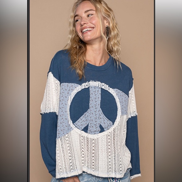POL | Tops | 29 Pol Peace Sign Crochet Top | Poshmark